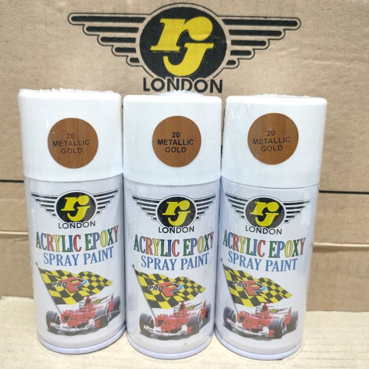 Pilok Cat Semprot RJ Metallic Gold 20 Emas Metalik 150cc | Lazada Indonesia