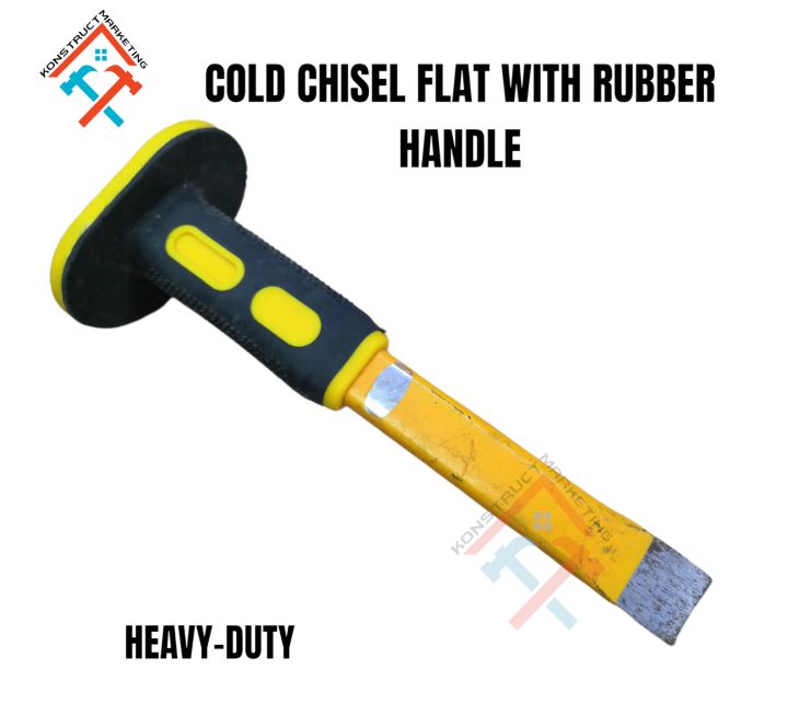 COLD CHISEL FLAT WITH RUBBER HANDLE | Lazada PH