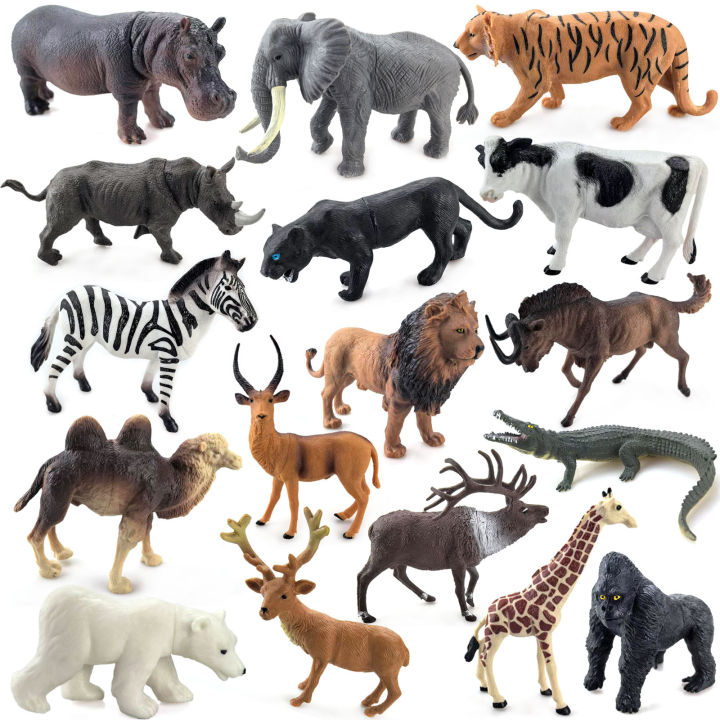 Tiger Zoo Animal Model Toy for Boys And Girls Cognitive Development ...