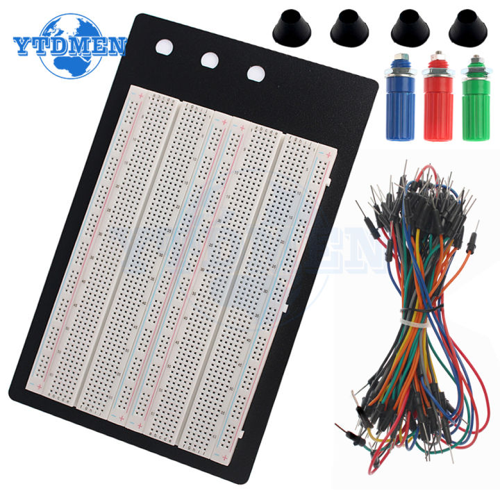 Breadboard Jumper Wires Kit ZY-204 1660 Hole Experimental Breadboard ...