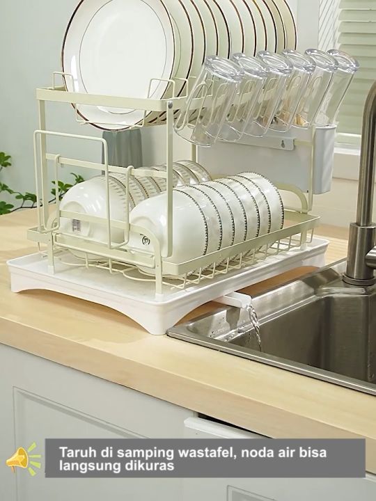 Rak Dapur Rak Piring Dapur Stainless Steel Rak Piring Multifungsi Rak ...