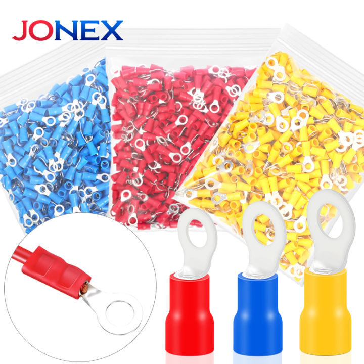 500PCS Ring Crimp Terminals Electrical Wire Connector M4/M5/M6 Round ...