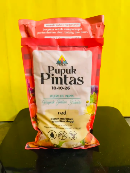 Pupuk npk majemuk PINTAS RED 10-10-26 mengandung kalium dari ARINAKI ...