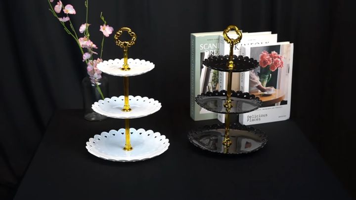 Rak Kue Susun 3 Tingkat Detachable Cake Stand Display / rak makan kue ...