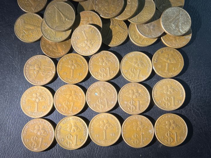 Duit Syiling Lama Malaysia Satu Ringgit 马来西亚 金盾 RM1 硬币（Per Pcs） | Lazada