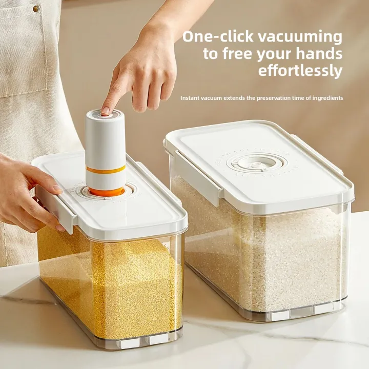 Vacuum Sealed Rice Storage Box Pest Proof Moisture Proof Grain Storage ...