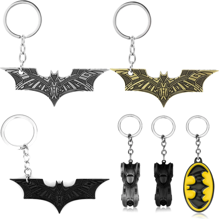 Marvel Batman Pendants Metal Bat Dart Keychain Superheroes Movie ...