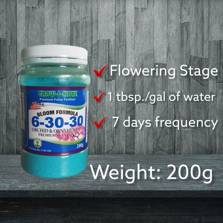 Grow More Orchids & Ornamentals BLOOM FORMULA Fertilizer 6-30-30 ...