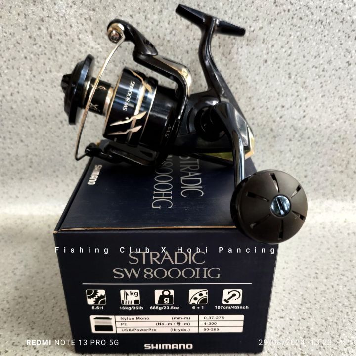 Reel Shimano Stradic SW 2024 4000XG 5000 XG 6000 8000 PG 10000 HG ...