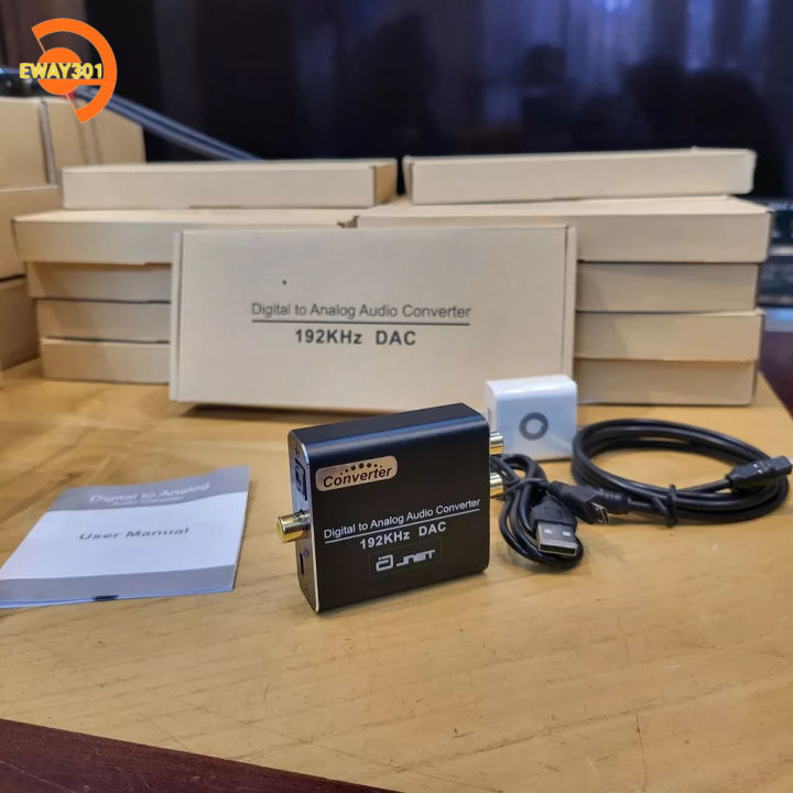 Đầu giải mã âm thanh DAC HS202 JNET Giải mã 24Bit 192kHz Chuyển đổi quang Optical ra AV âm thanh ...