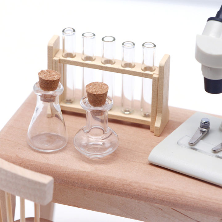 1:6/1:12 Dollhouse School Scene Miniature Laboratory Tool Measuring Cup ...