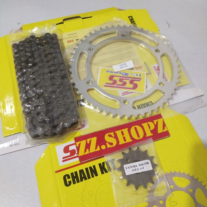 Gear set SSS Gir set SSS Yamaha WR155 WR 155 gear sss 428 WR 155 Gir depan gear wr155 gear seat ...