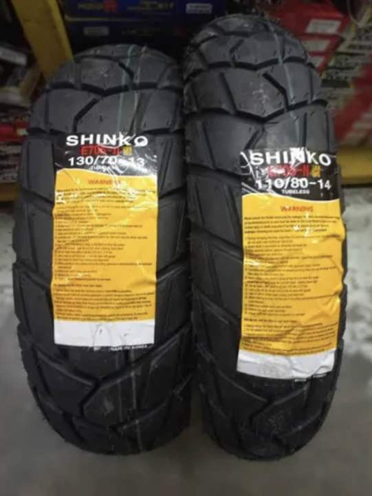 Shinko E705 II Tires For Tubeless with 90/80/14 100/80/14 110/80/14 130 ...
