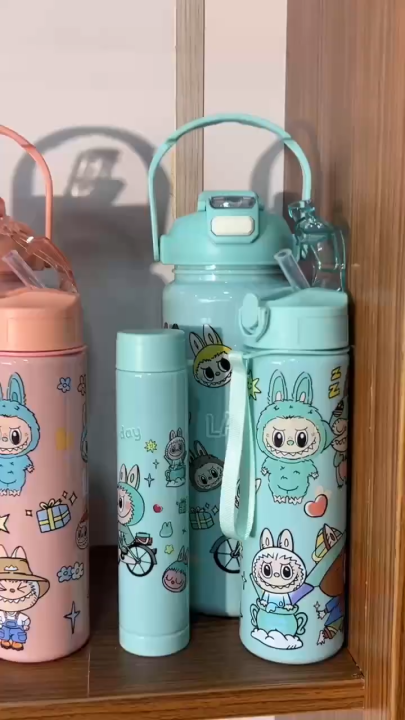 Botol Beranak LABUBU DOFT 2 Liter + 1000ml + 300ml Botol Minum LABUBU 1 ...