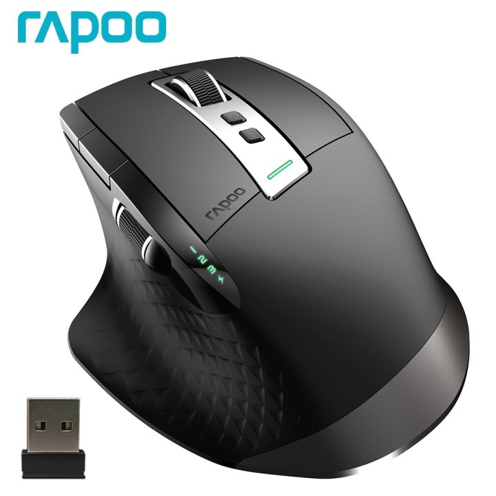 Rapoo MT750L/MT750S Multi-mode Rechargeable Wireless Mouse Ergonomic ...