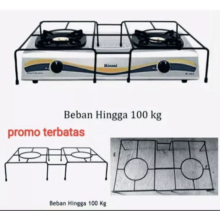 tungku kompor gas double/behel kompor rinnai/tatakan kompor gas double ...
