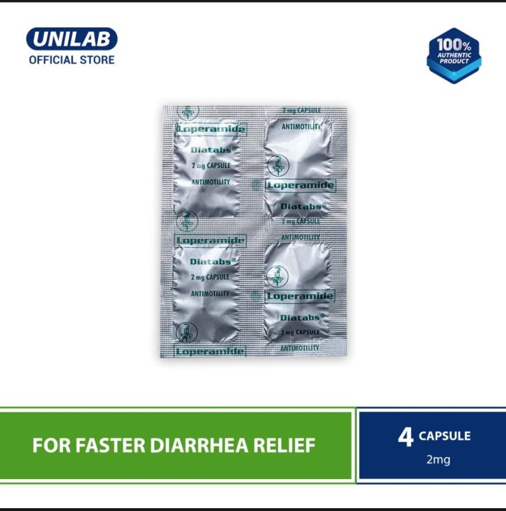 Unilab Loperamide Diatabs 2mg Capsule Anti-motility 4pcs | Lazada PH