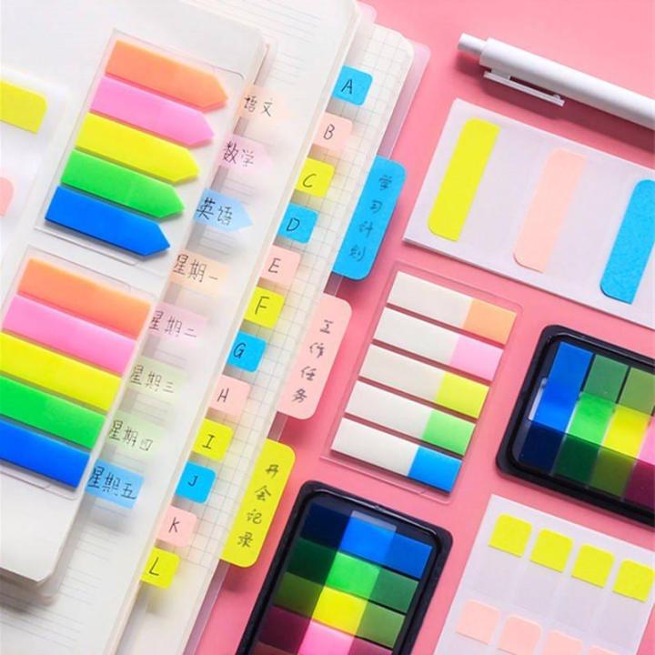 Vivid Page Markers Sticky Notes Labels Fluorescent Paper Indicators ...