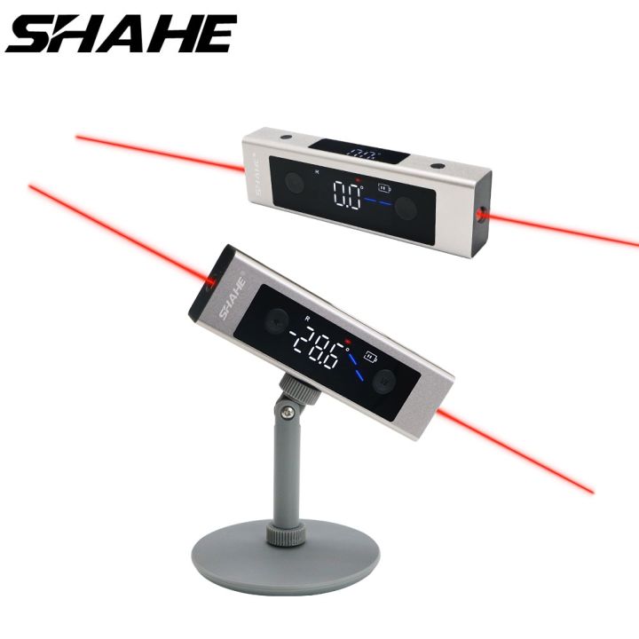 SHAHE 2 In 1 Laser Level Digital Inclinometer Laser Protractor Angle ...