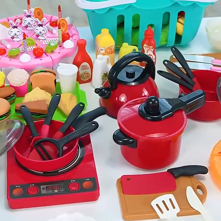 Real Cooking Set Toys Kitchen Toys for Kids Kitchen Set Toy for Girls ...