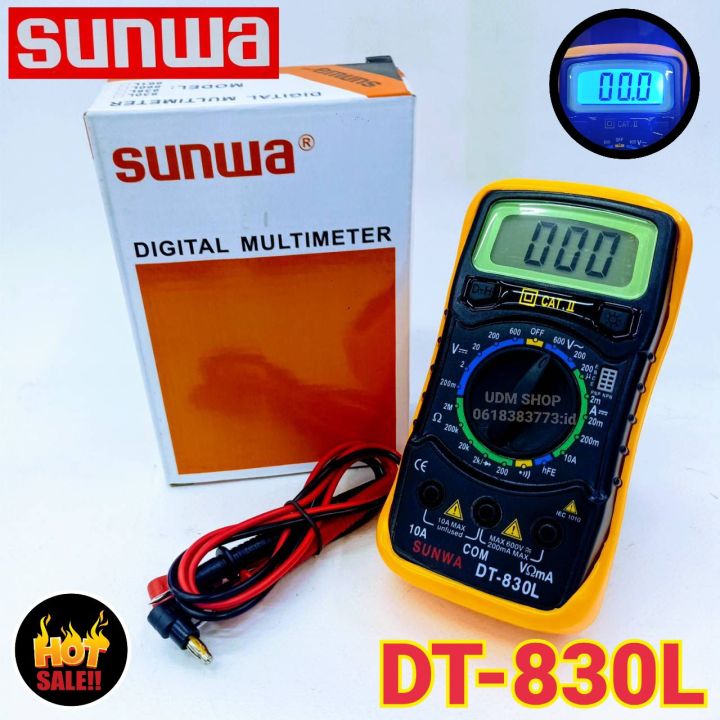 มัลติมิเตอร์ดิจิตอล Sunwa DT-830L Digital Multimeter มิเตอร์วัดไฟ ดิจิตอลมัลติมิเตอร์ มิเตอร ...