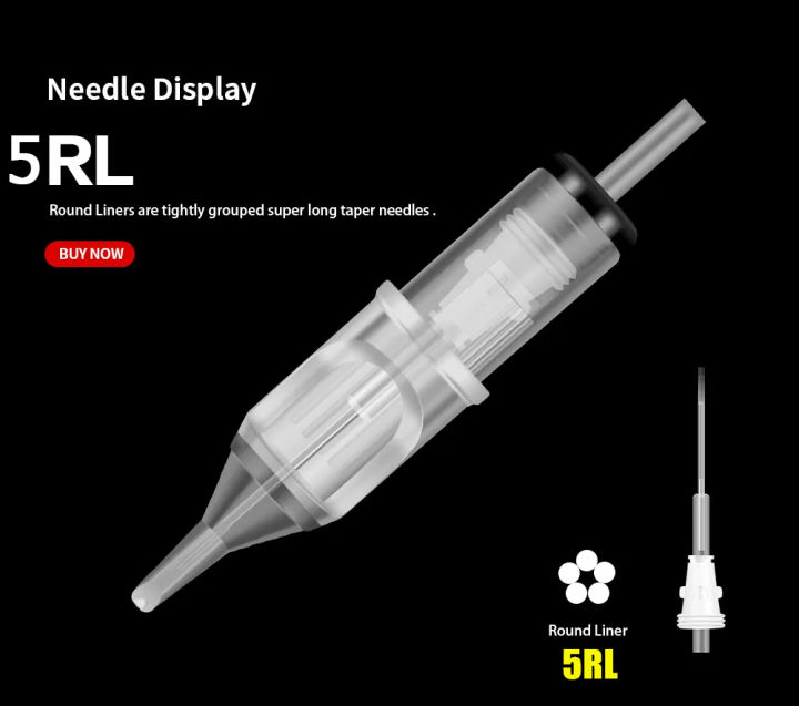 Revolution Tattoo (RL) , 10pcs 5RL เครื่องมือเข็มสักฆ่าเชื้อเพื่อความ ...