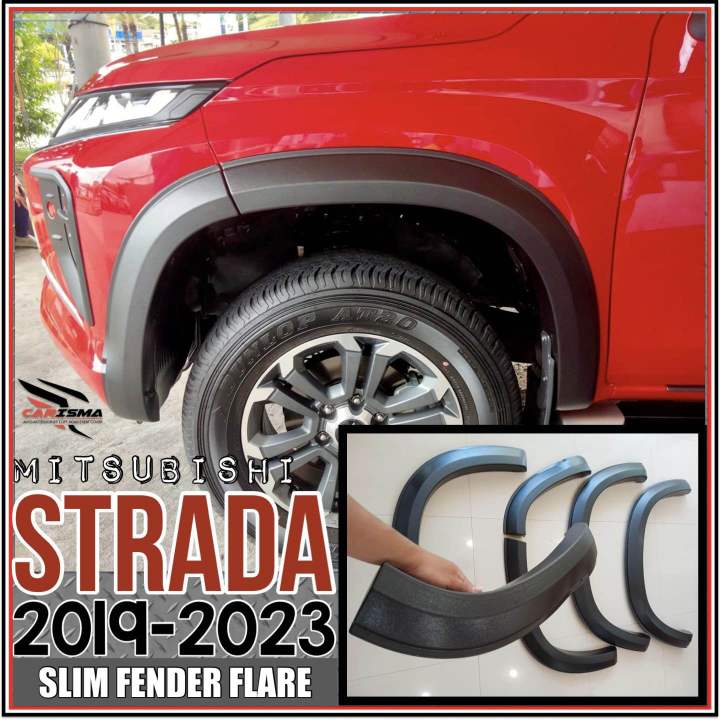 Mitsubishi STRADA 2019-2023 SLIM FENDER FLARE (strada accessories) | Lazada PH