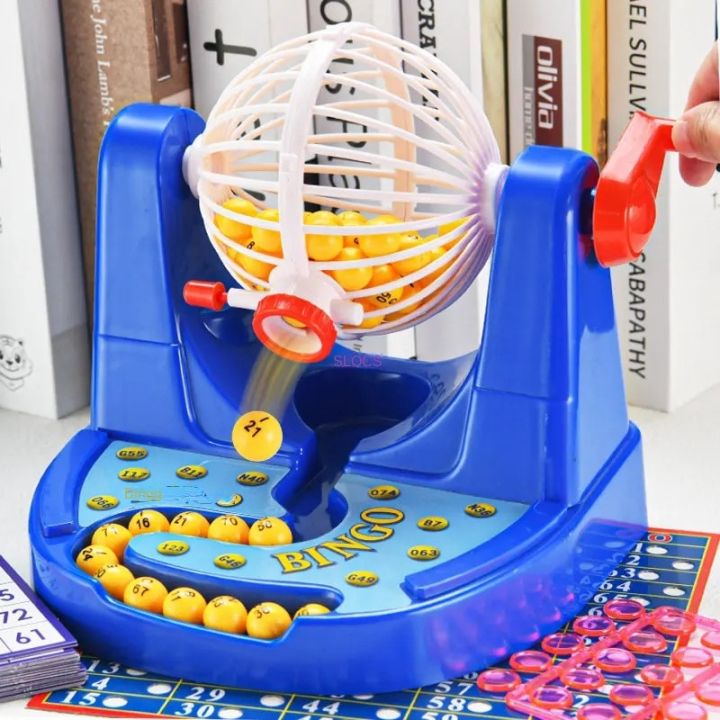 Family Party Game Table Toy Simulation Bingo Lottery Machine Set Draw ...