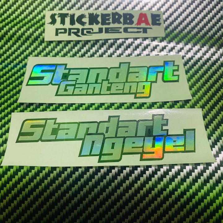 standar ganteng,standar ngeyel sticker cutting motor murah | Lazada ...