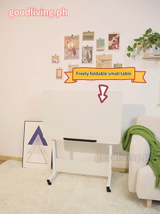Adjustable Height Flip Computer Table Bedside Laptop Desk Mobile ...