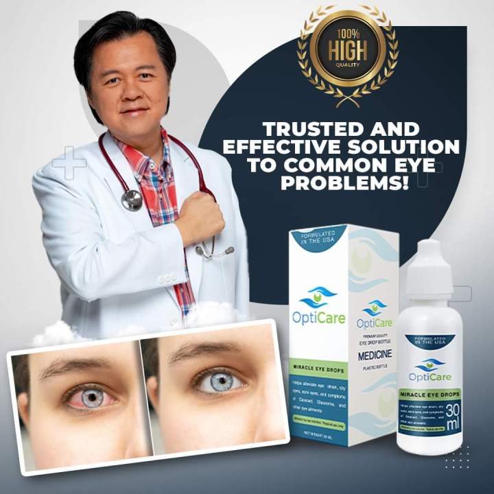 OPTICARE Miracle Eyedrops and Lutien 30ml w/o box | Lazada PH