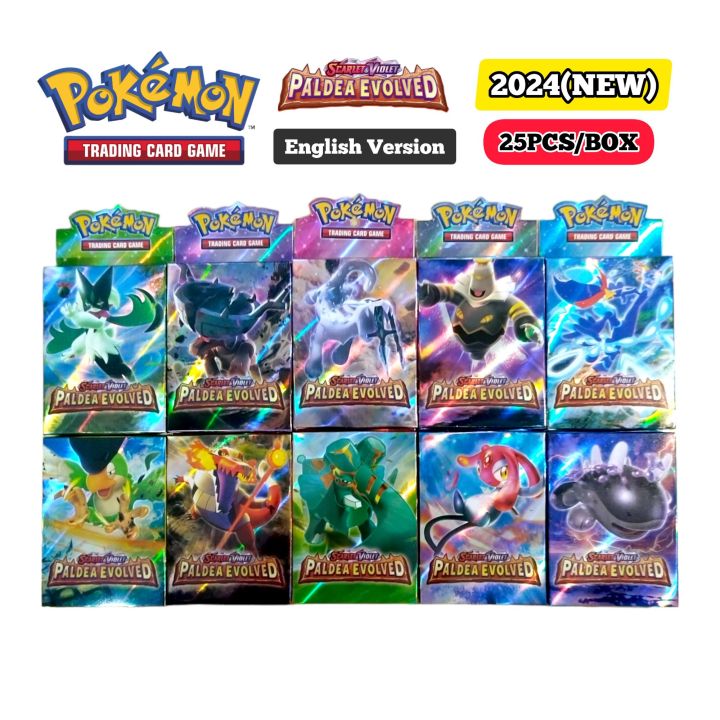 2024(Pokemon TCG: Scarlet & Violet) TRADING CARD GAME 1box=25pcs "10 different style box ...