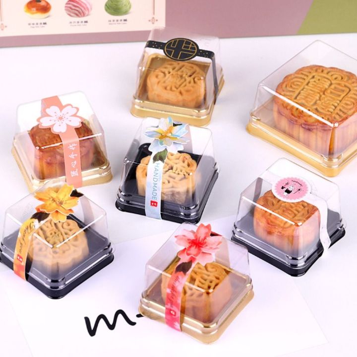 50Pcs Clear Mini Cupcake Boxes New Dome Plastic Dessert Baking ...