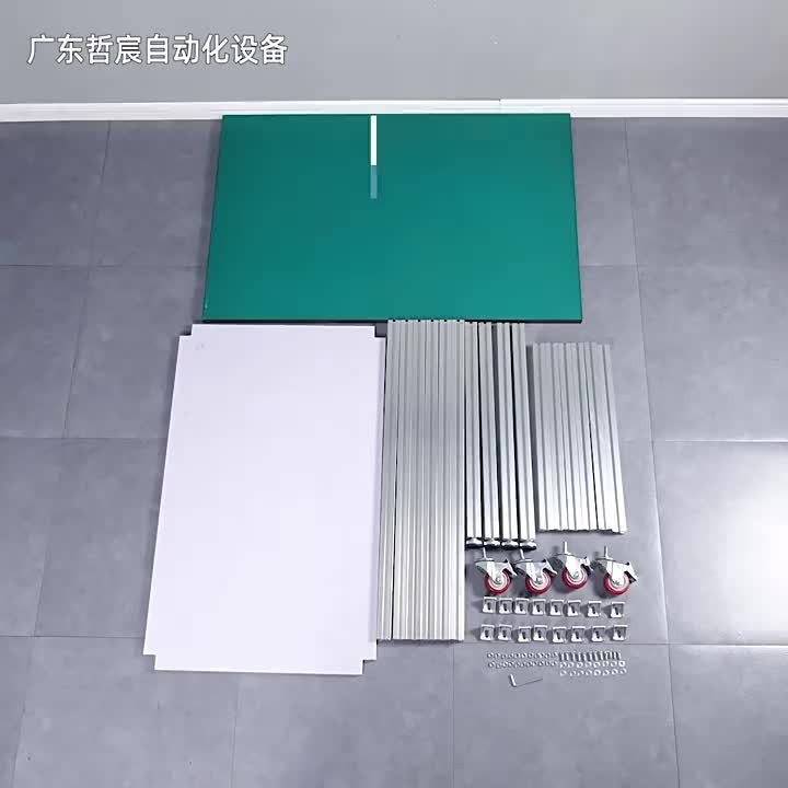 Aluminum Profile Anti-Static Workbench Three-Layer with Wheels Movable ...