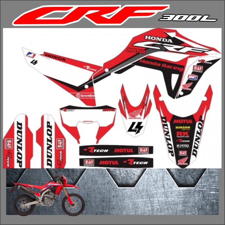 Honda CRF 300L decals stickers, laminated | Lazada PH