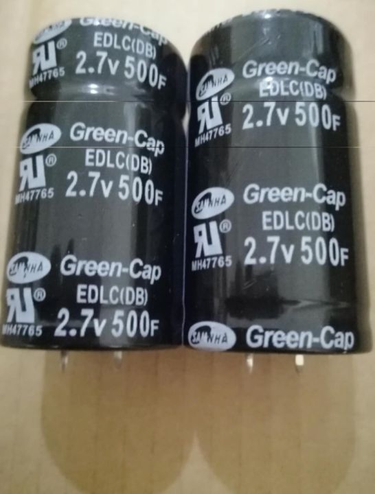 500F 2.7V SuperCap ซุปเปอร์คาปาซิเตอร์ Super Farad Capacitor 500F 2.7V ...