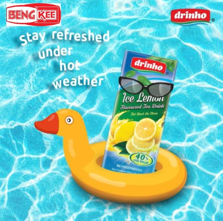 BENG KEE Drinho ice lemon tea Drink 6 X 250Ml X 4Packs (1 Carton) | Lazada