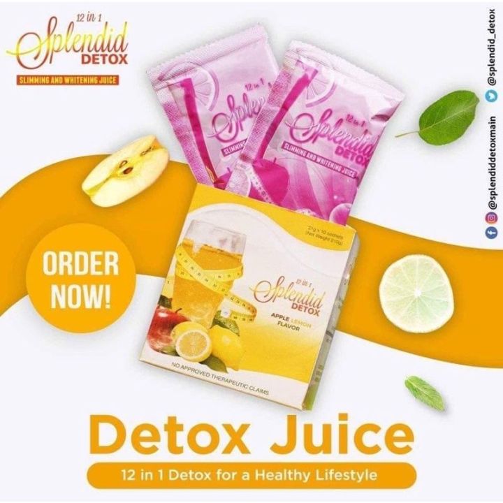 SPLENDID DETOX 12in1 SLIMMING JUICE (10 SACHET PER BOX) | Lazada PH