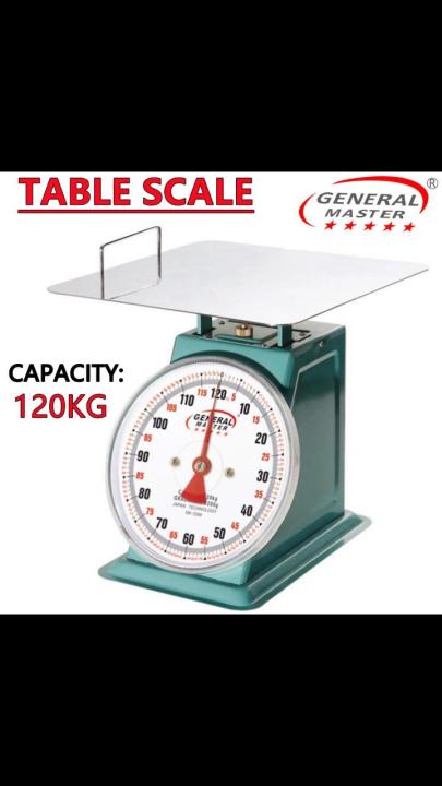 General Master Weighing Scale/Table Scale Dial Spring Scale 120 Kg GM ...