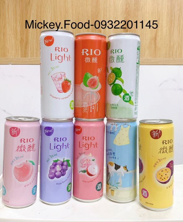 Nước cocktail trái cây lên men Rio Light/ Rio lon 330ml 8 vị- 2024 ...