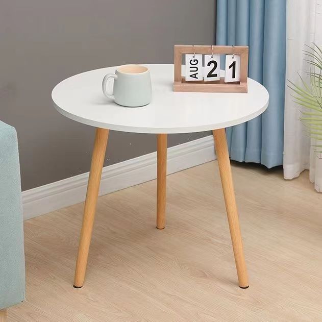 Nordic Round Coffee Table living room and dining room Table wood table ...