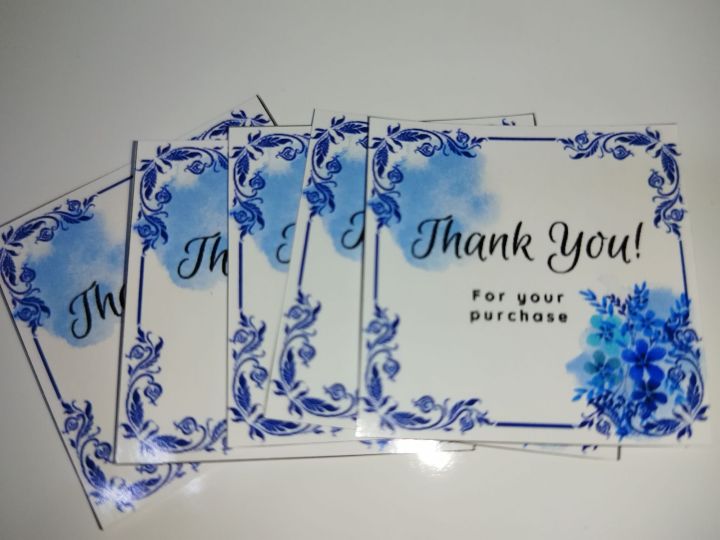personalized Thank you sticker per A4 size paper cut out | Lazada PH