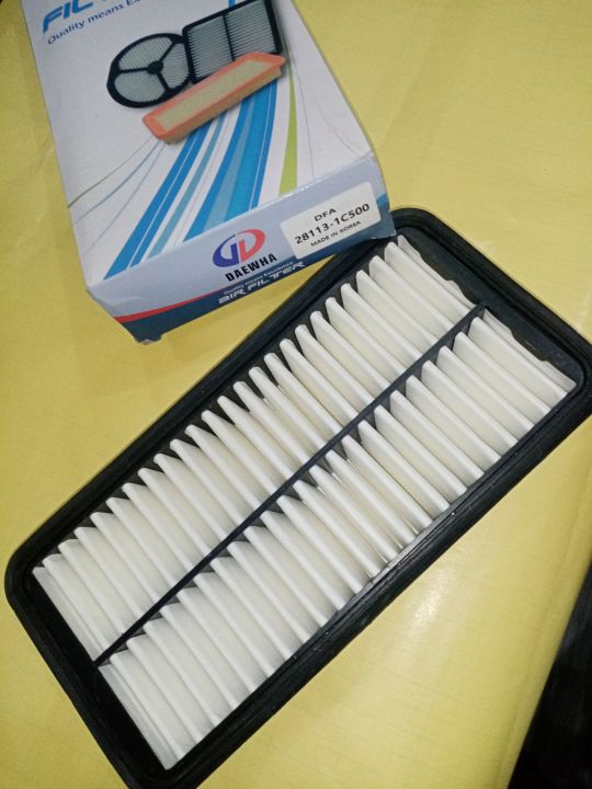 AIR FILTER DAEWHA BRAND KOREA MADE FOR HYUNDAI GETZ DIESEL 1.5 ENGINE ...