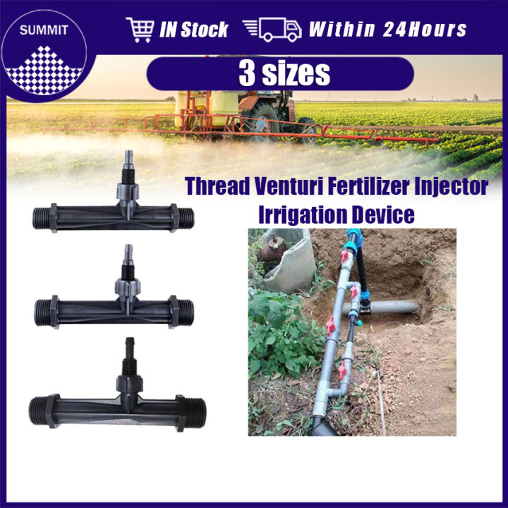 Venturi Fertilizer Injector 1/2" 3/4" 1" Thread Garden Water Tube Emitter Irrigation Drippers ...