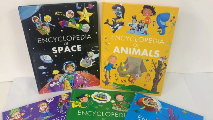 5 Books Gift Set Encyclopedia Collection for Kids on Space Dinosaurs ...