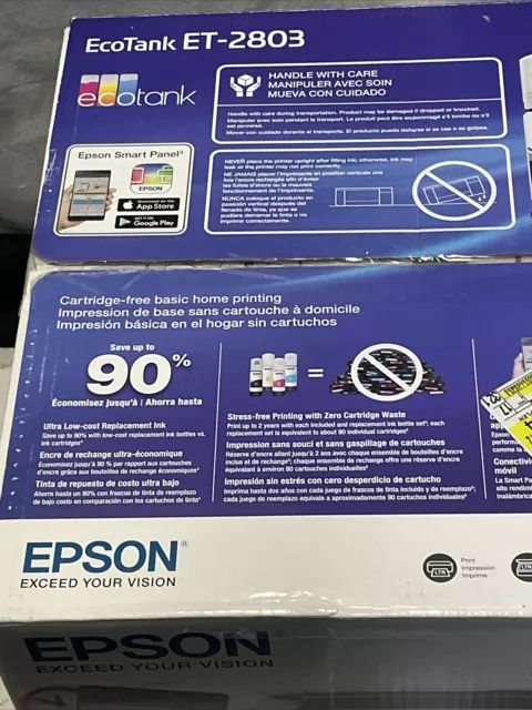 Epson EcoTank ET-2803 Color Inkjet All-In-One Printer - White | Lazada PH