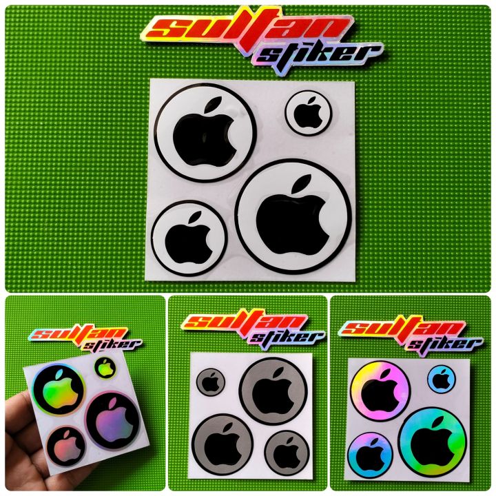 STIKER APPLE CUTTING STICKER ISI 4 PCS | Lazada Indonesia