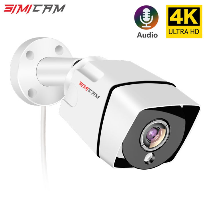 Video Surveillance POE Camera, Security 4K Whit Audio Metal, 48V POE ...