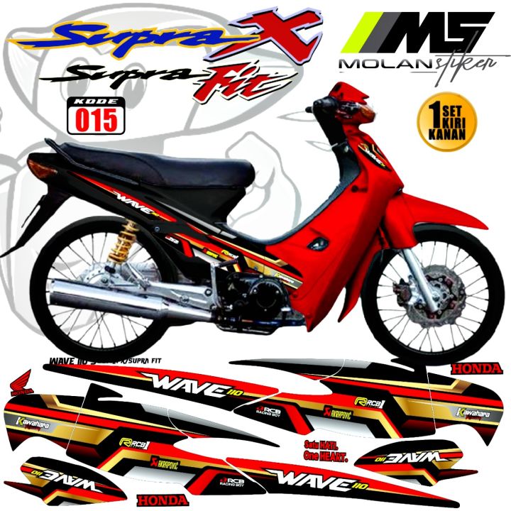 Decal Sticker Striping Variasi Supra Lama /Supra X 100 /Supra X 110 ...