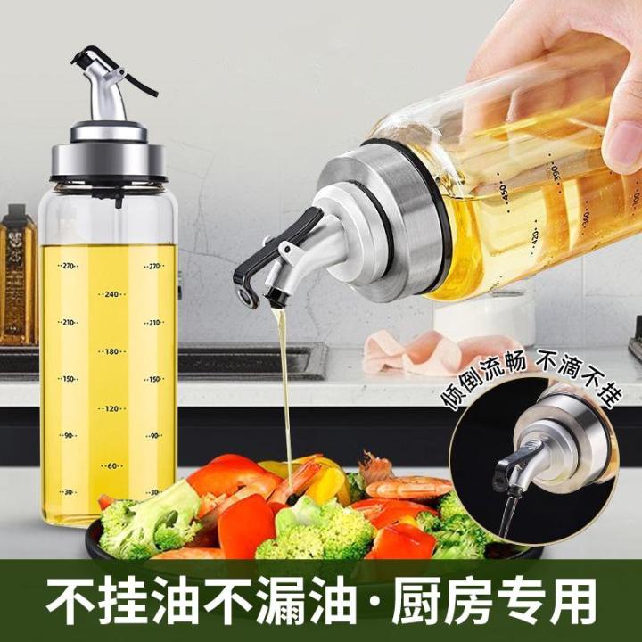 Large Glass Oil Bottle Leakproof Kitchen Vinegar Pot Small Oil Tank Soy ...